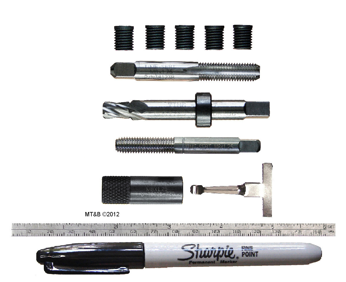 Time-Sert 1812CORE M8 x 1.25mm Metric GM Rocker Arm Thread Repair Kit ...
